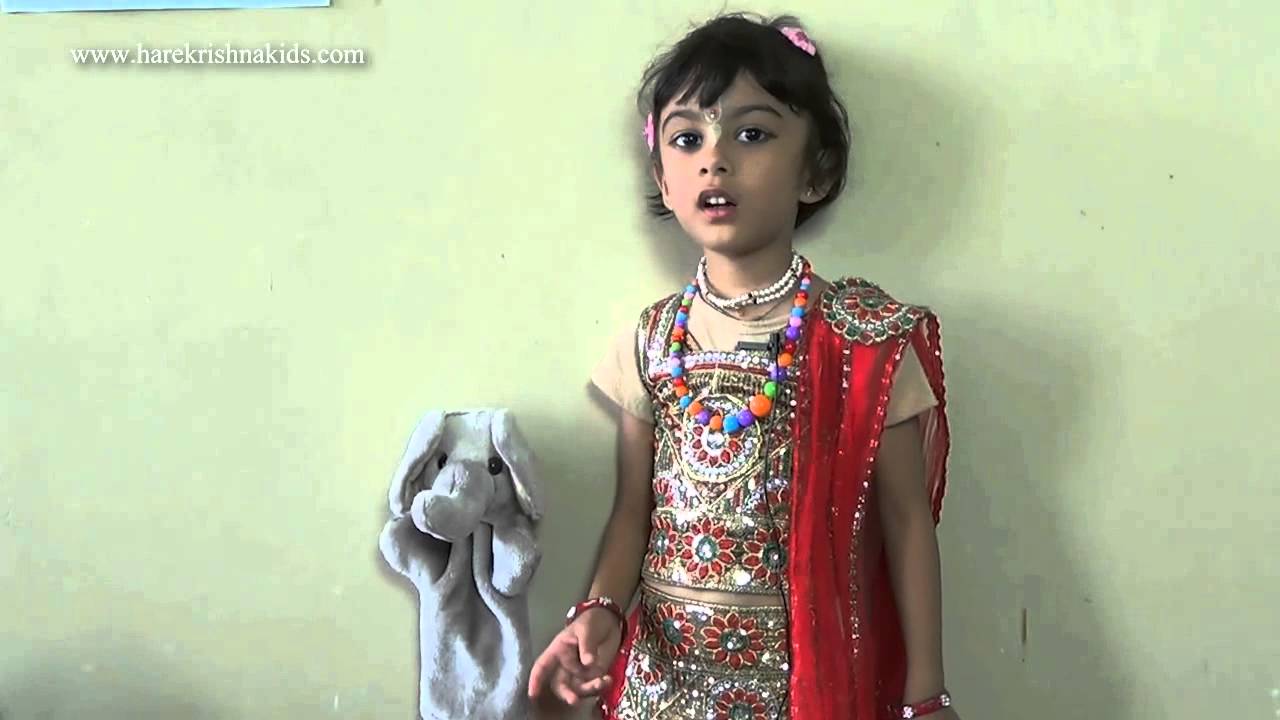 Story of Gajendra – The elephant devotee, Pune kids - HARE KRSNA TV ...