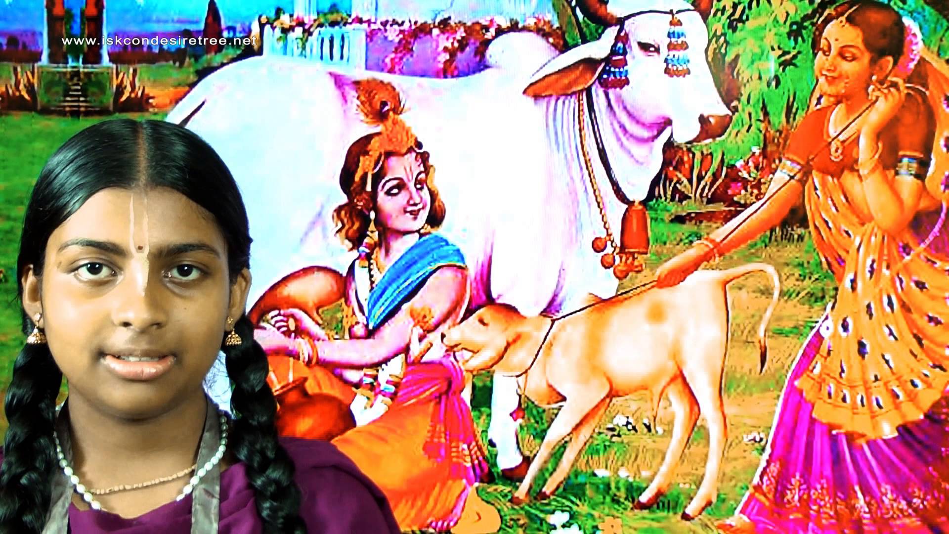 Story of Krishna Visits House of Srimati Radharani - HARE KRSNA TV LIVE ...