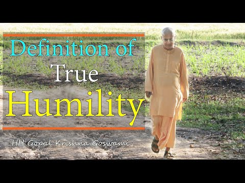 Definition Of True Humility | HH Gopal Krishna Goswami | ISKCON Delhi ...