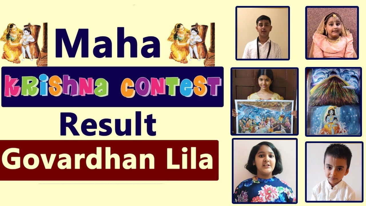 Maha Krishna Contest Result | Govardhan Lila - HARE KRSNA TV LIVE ...